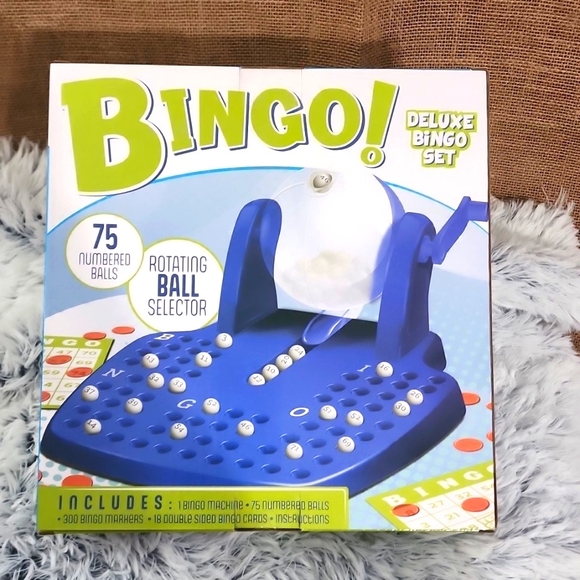 Bingo | Toys | Bingo Deluxe Bingo Set Nwt With Rotating Ball Selectors ...